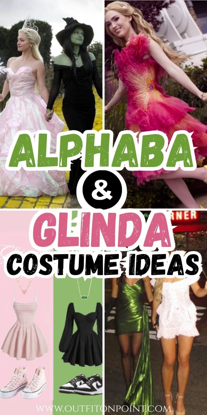 Glinda & Elphaba Costume Ideas: Easy Halloween Witch Looks - Outfit On ...