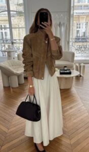 How to Style a Suede Jacket: Chic Outfits You Can Copy Today - Outfit ...